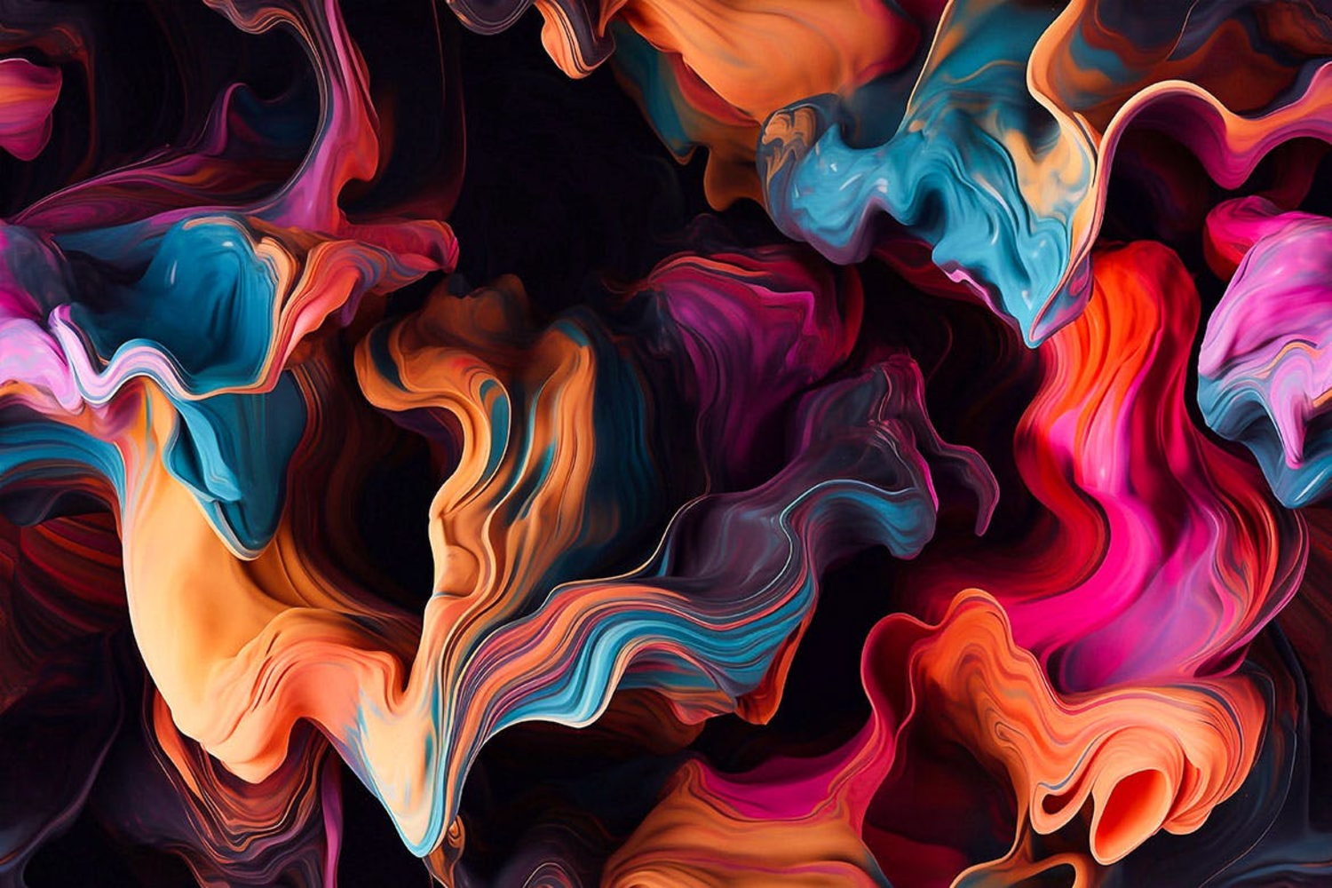 5283 艺术感10+3D立体艳丽渐变墨水背景3d-ink-drops-in-water-seamless-texture-backgrounds@GOOODME.COM _ 果觅网（gooodme）